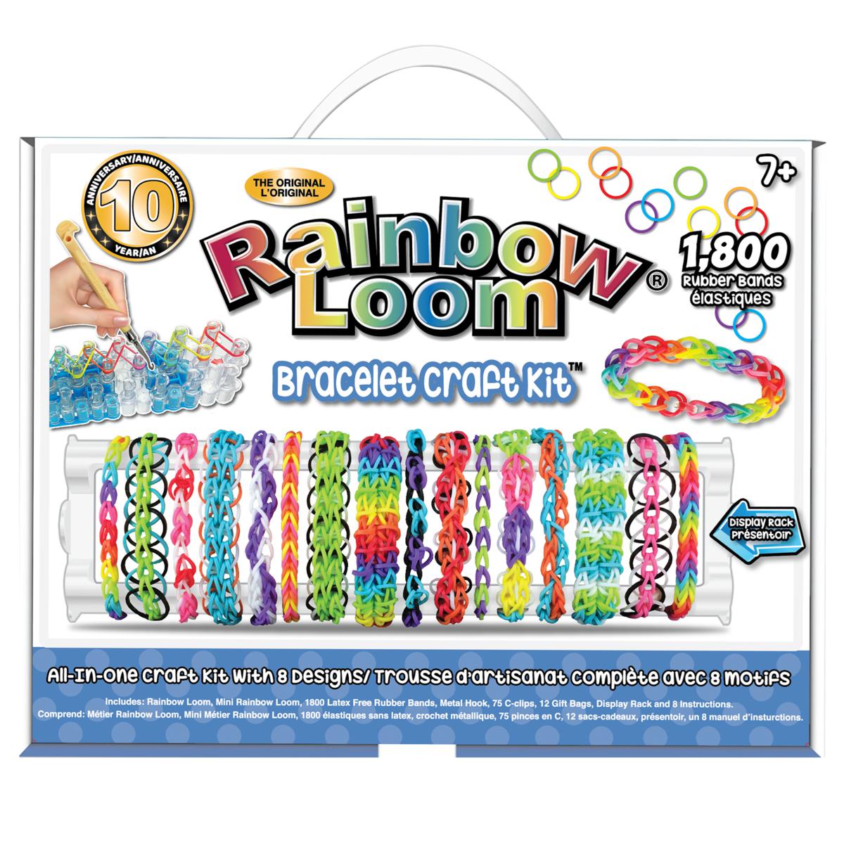 Rainbow Loom Rubber Band Bracelet Craft Kit | HSN