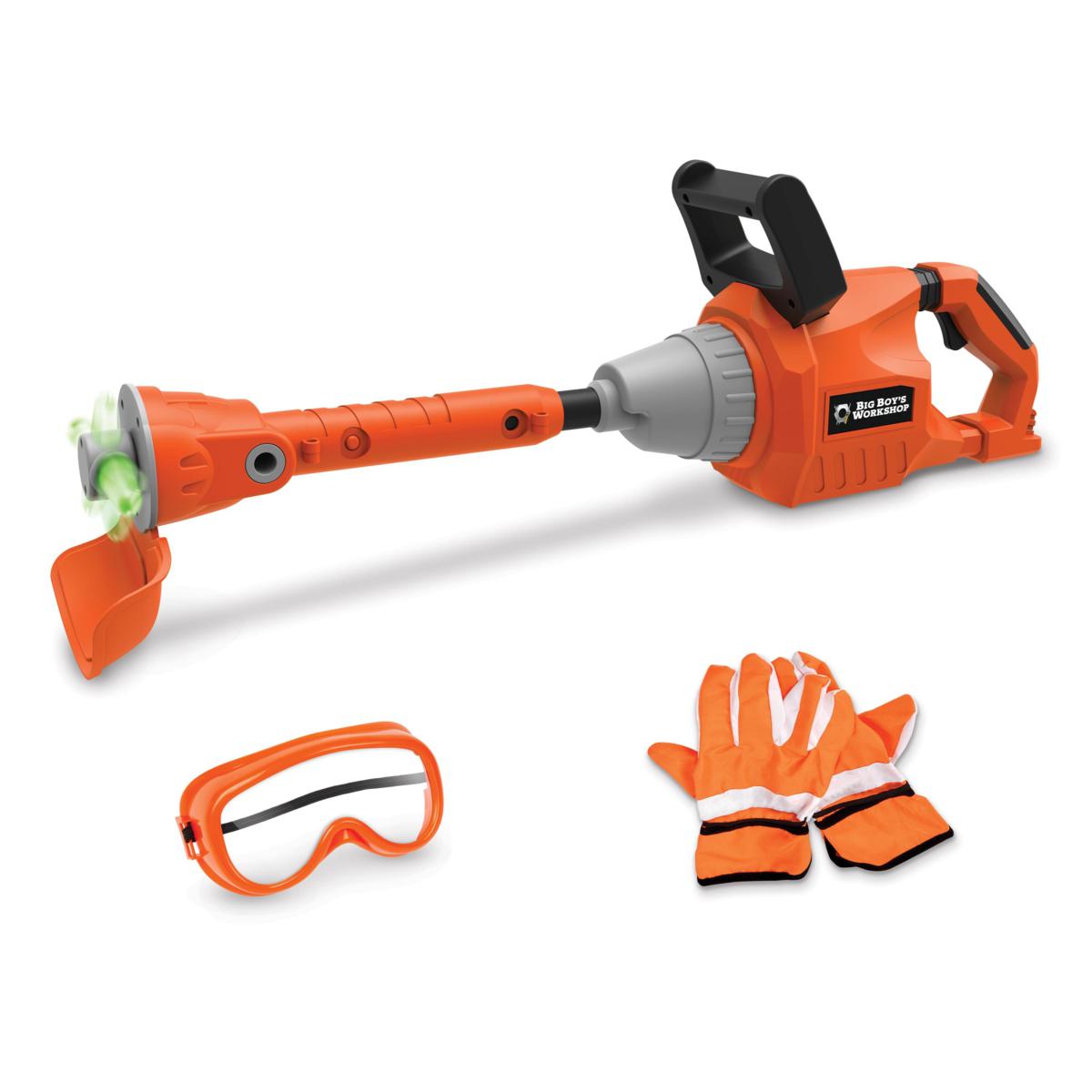 World Tech Toys Big Boys Workshop Electric Toy String Trimmer Playset ...