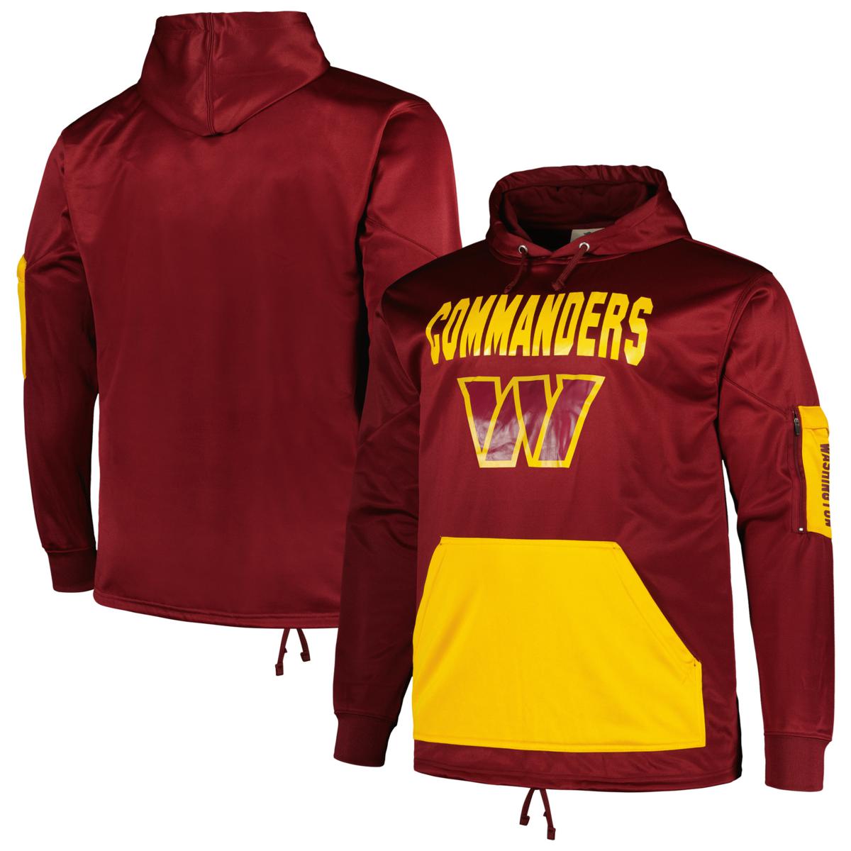 Men's Fanatics Burgundy Washington Commanders Big & Tall Pullover Hoodie - 21602927 | HSN