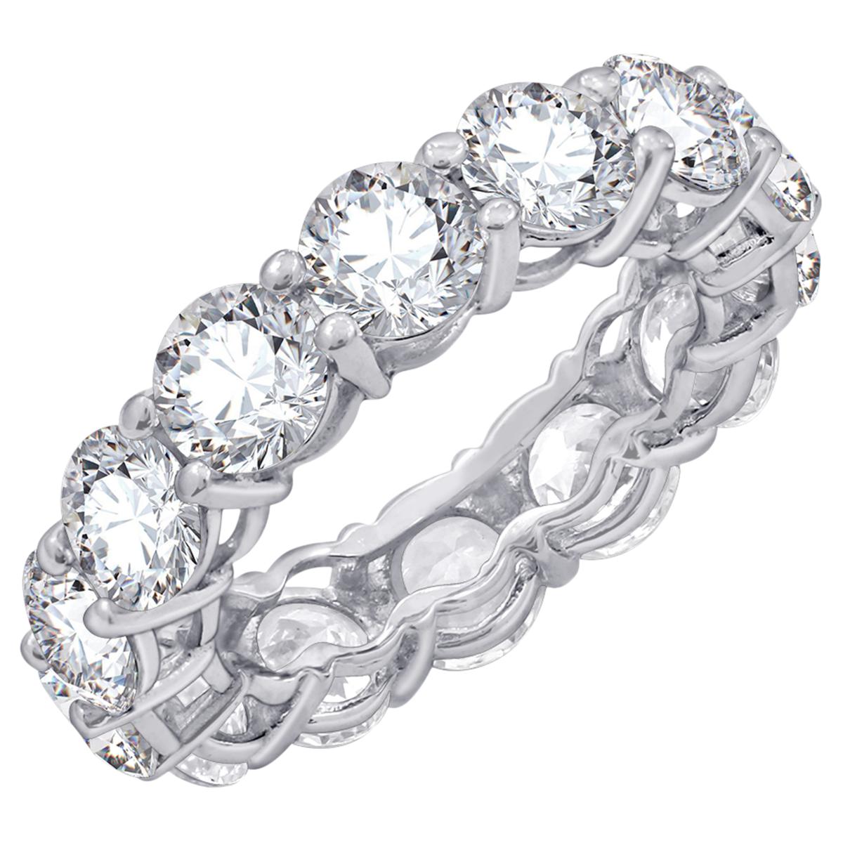 Radiance by Absolute™ Round Prong-Set Eternity Band Ring | HSN