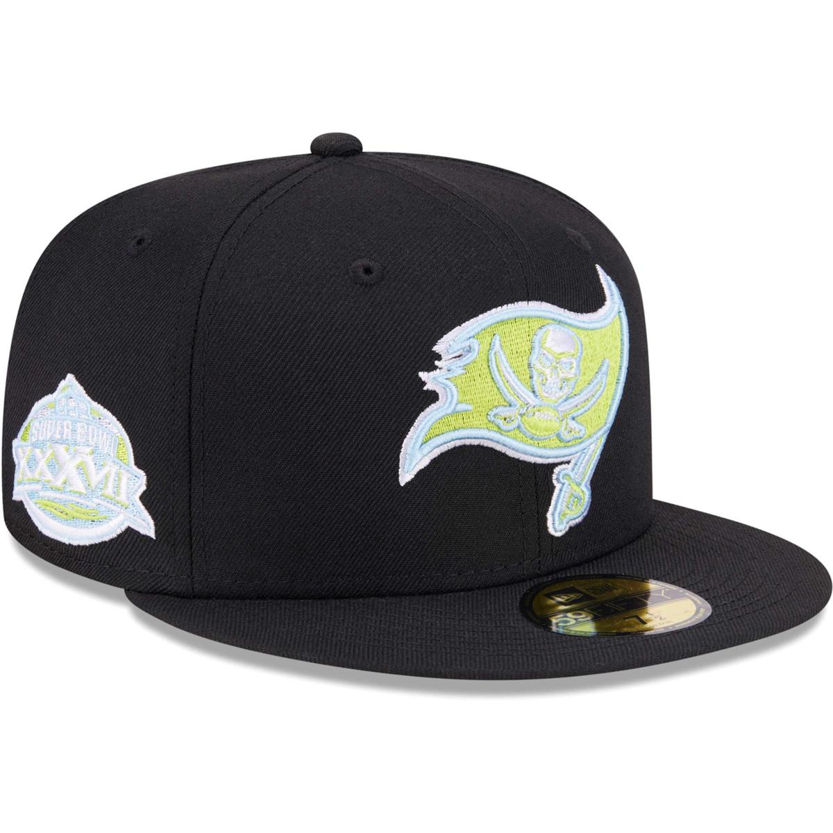 Men's New Era Black Multi 59FIFTY Fitted Hat - 10090720 | HSN