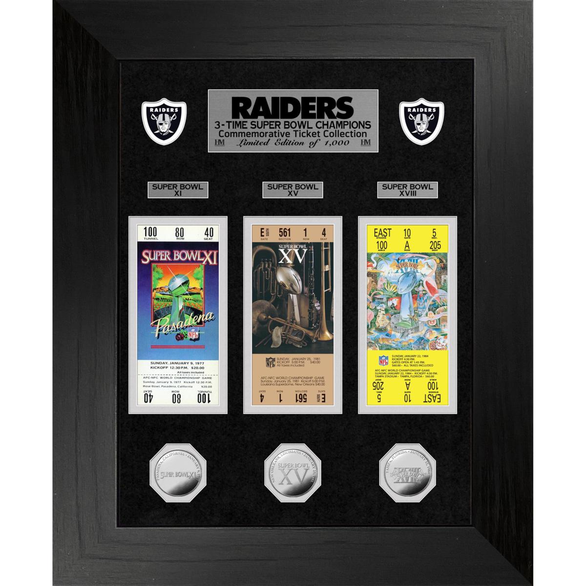 Officially Licensed NFL Raiders Super Bowl Coin & Ticket Collection | HSN