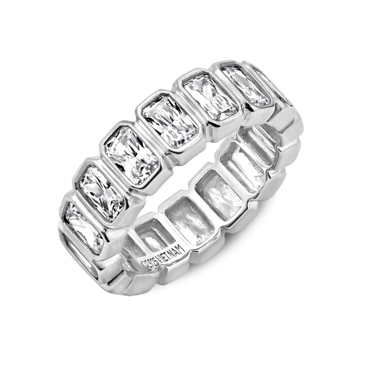 Radiance by Absolute™ Simulated Diamond Emerald Cut Eternity Ring | HSN