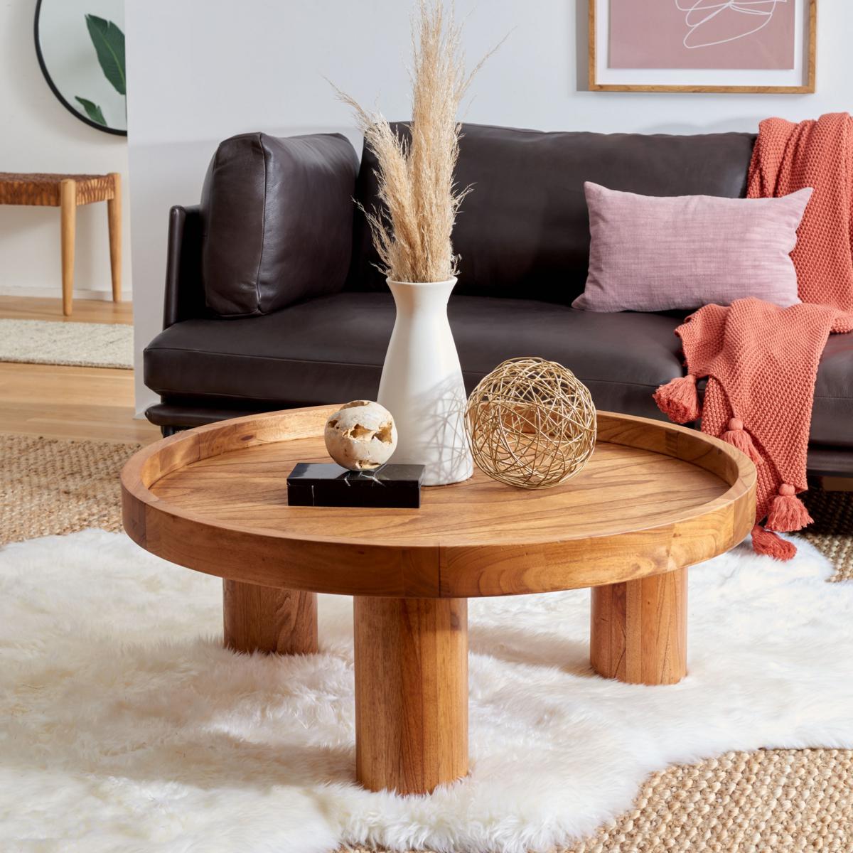 Safavieh Meek 3-Leg Round Coffee Table - 23358658 | HSN