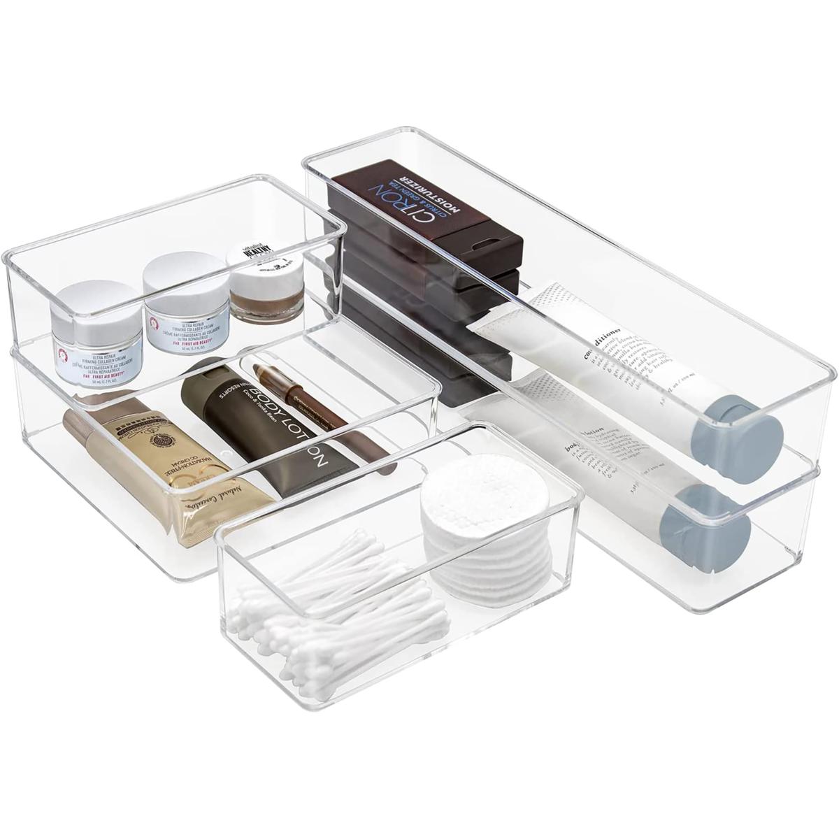 Sorbus 5-pc. Clear Drawer Organizer | HSN