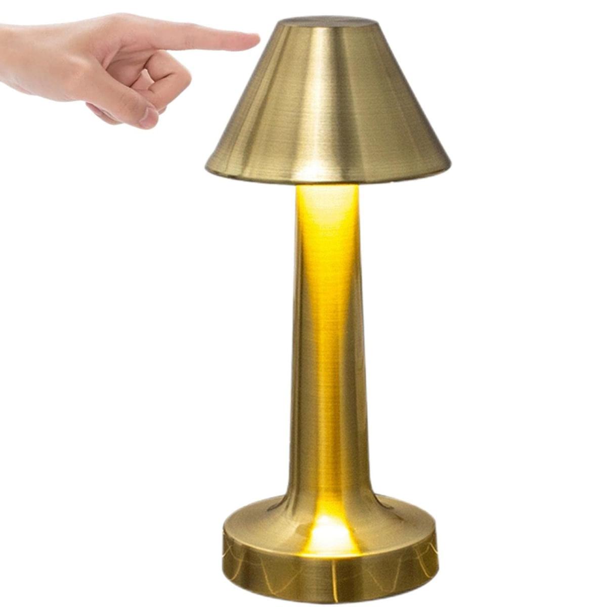 LAX Gadgets LED Gold Modern Metallic Table Lamp | HSN