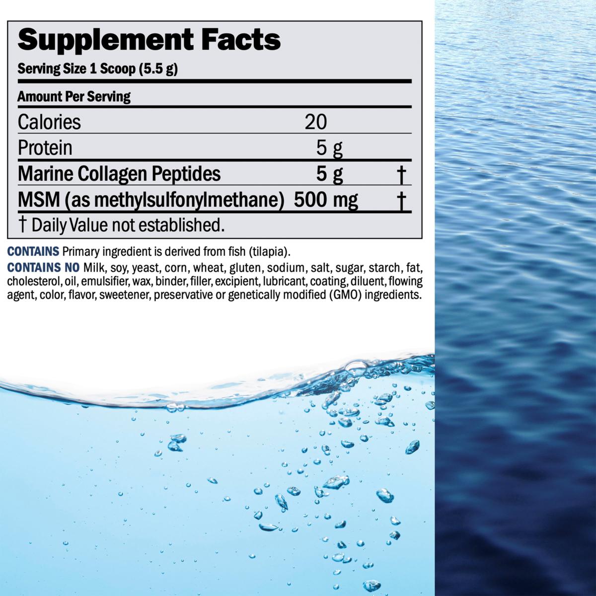 Andrew Lessman Marine Collagen Peptides with MSM - 30 Servings | HSN