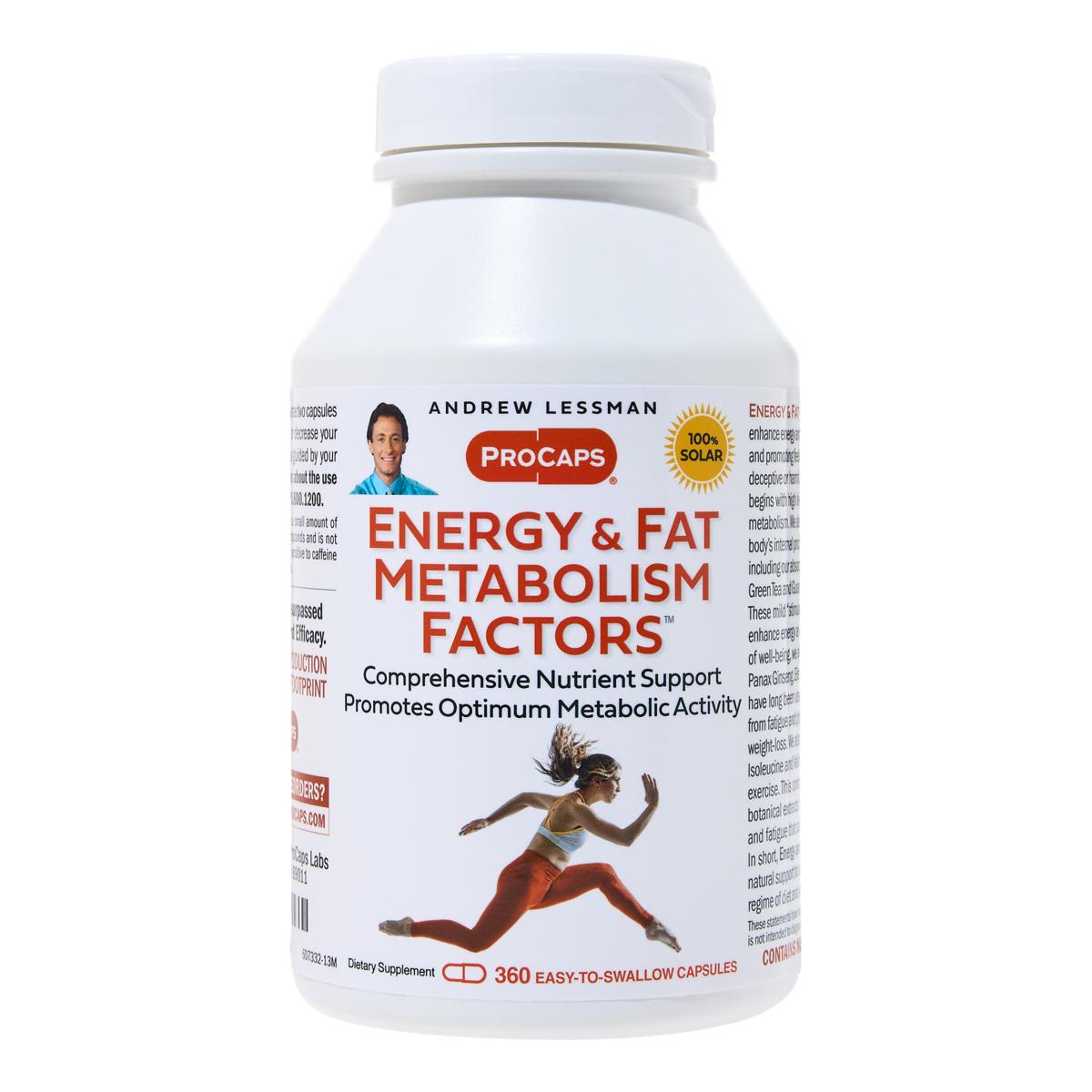 Energy & Fat Metabolism Factors - 360 Capsules - 8911841 | HSN