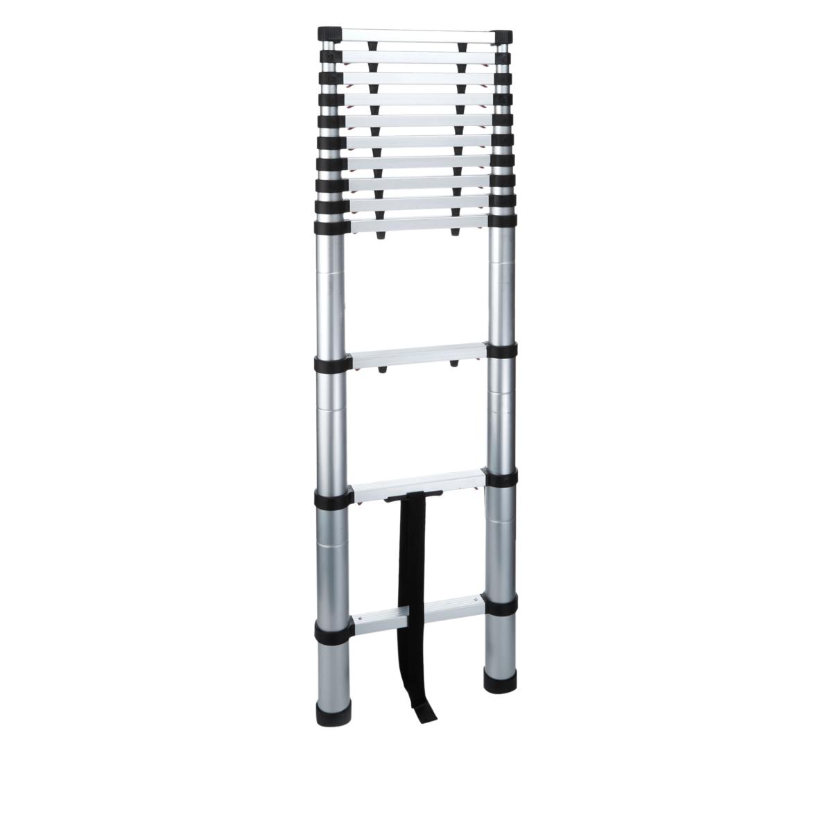iReach 12.5' Soft Close Telescoping Aluminum Ladder - 9236921 | HSN