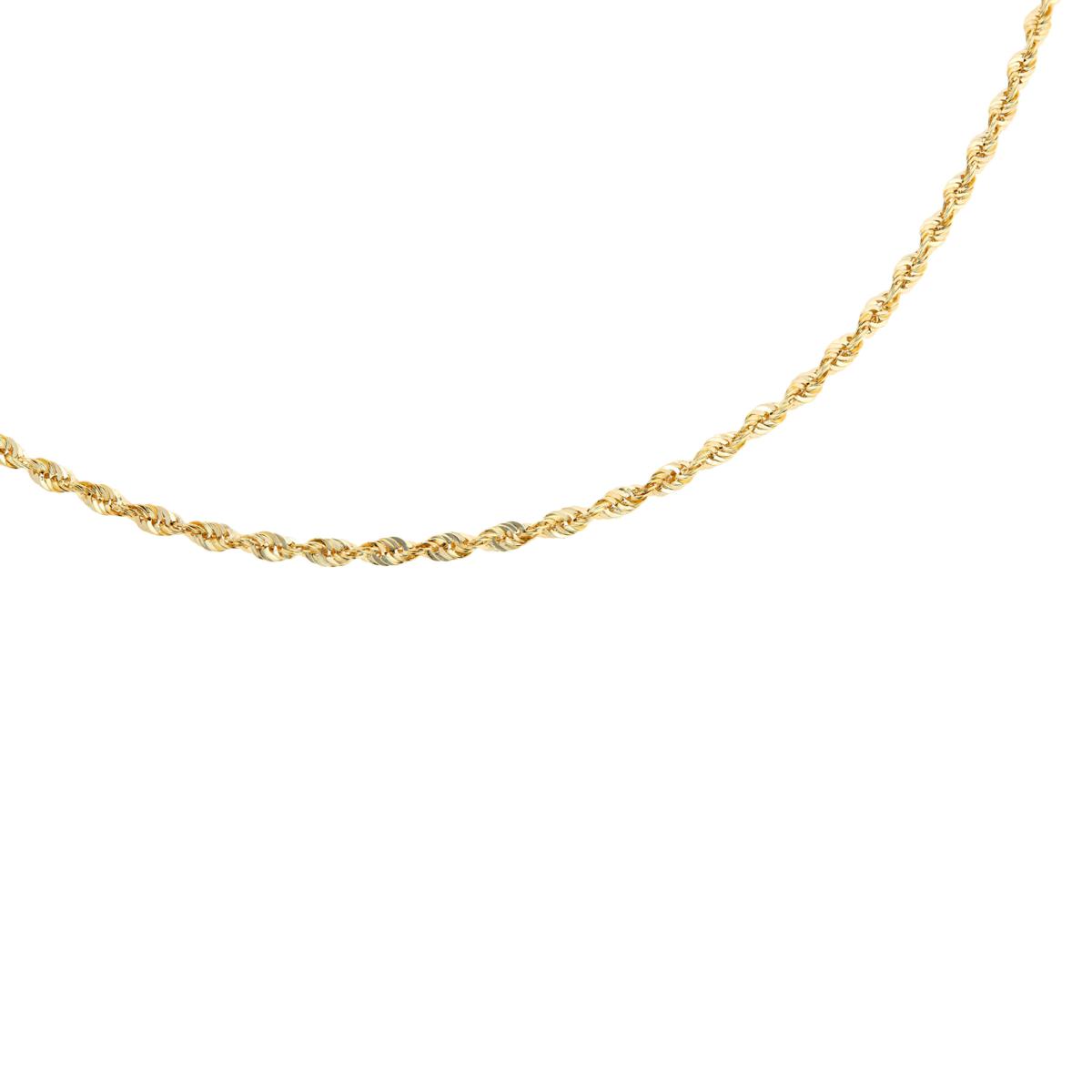 Dieci 20" 10K Gold Diamond-Cut Rope Chain Necklace | HSN