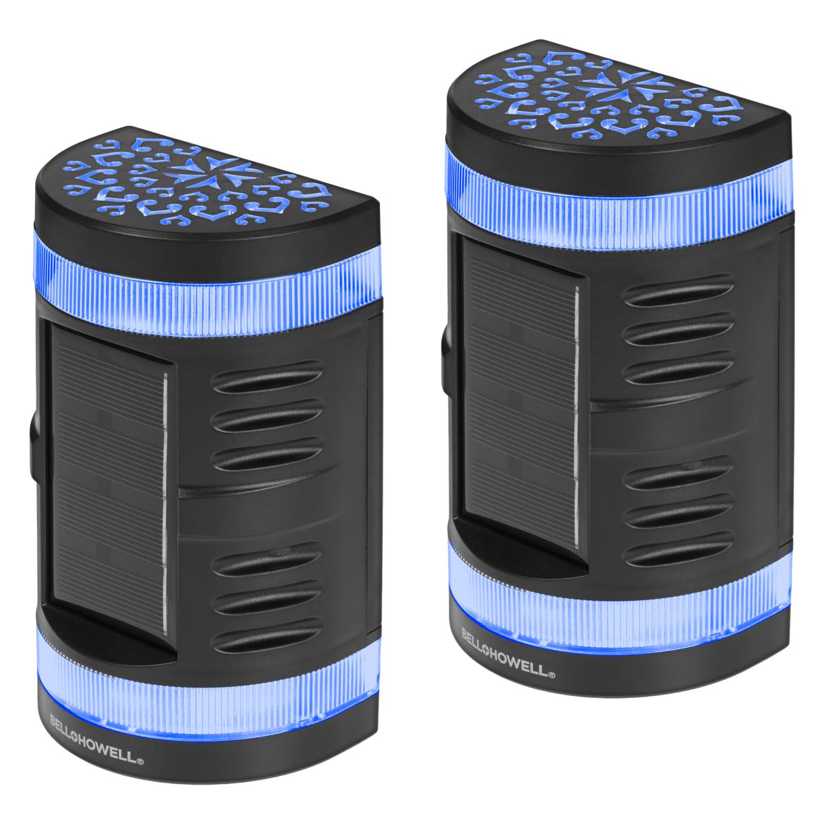 Bell+Howell Color-Changing Solar Wall Light - Set of 2 | HSN