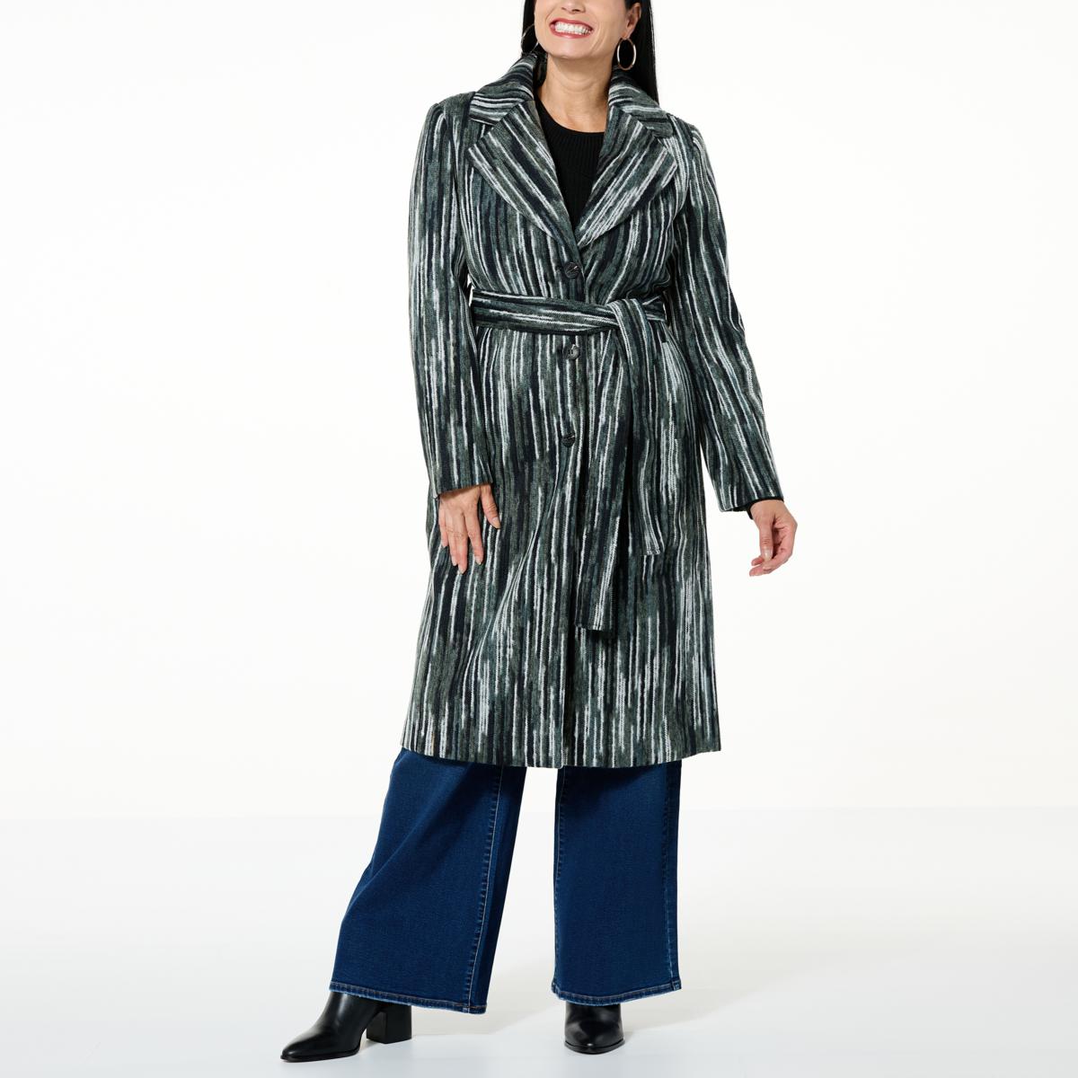 kathy ireland® Fashion 360 Faux Wool Duster Coat of Many Colors ...