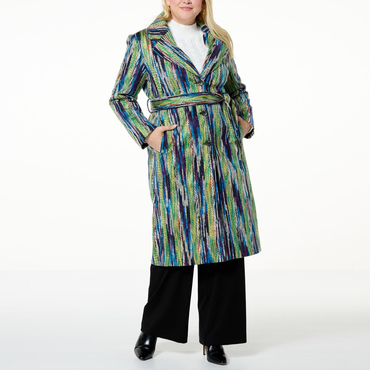 kathy ireland® Fashion 360 Faux Wool Duster Coat of Many Colors ...