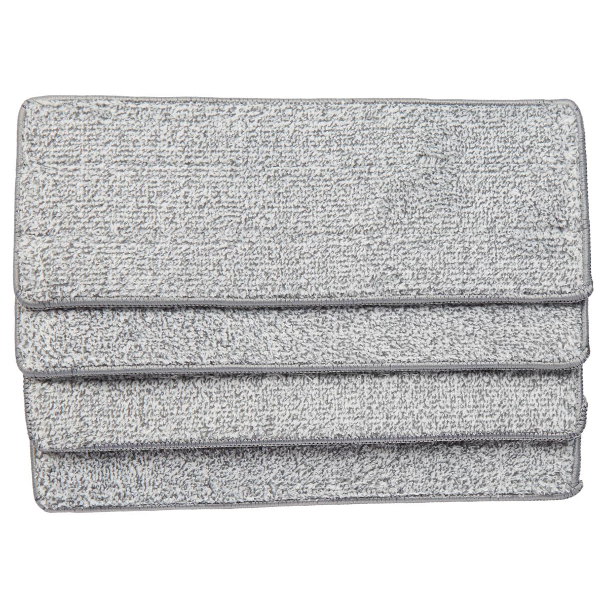 HandiMop and Bucket Set of 4 Reusable Microfiber Pads | HSN