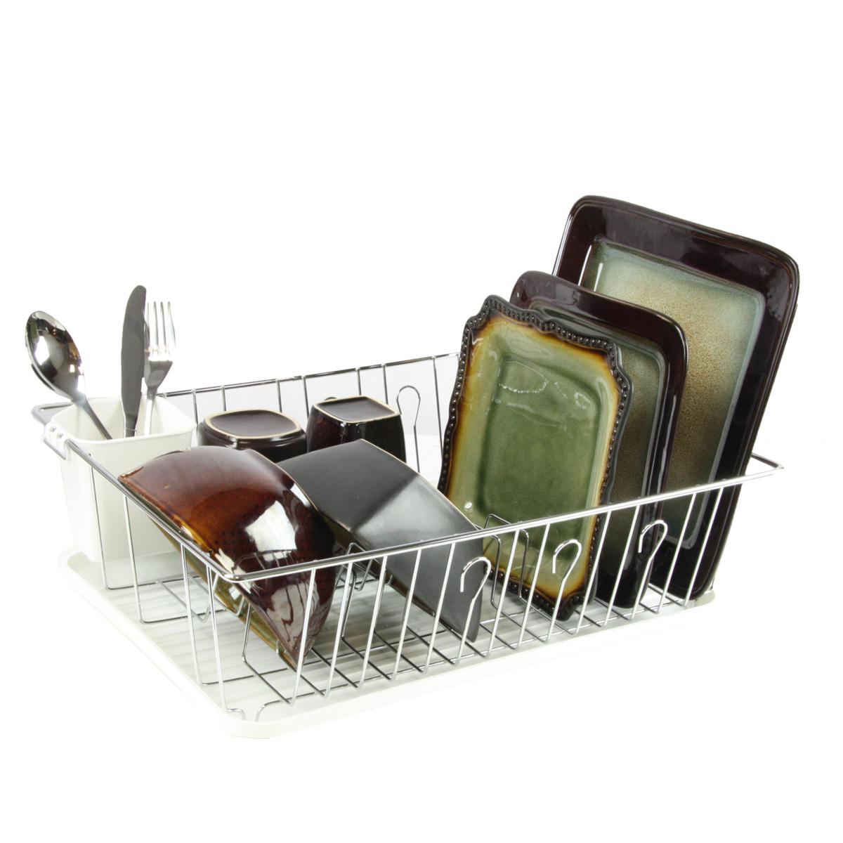 Mega Chef White Dish Rack | HSN