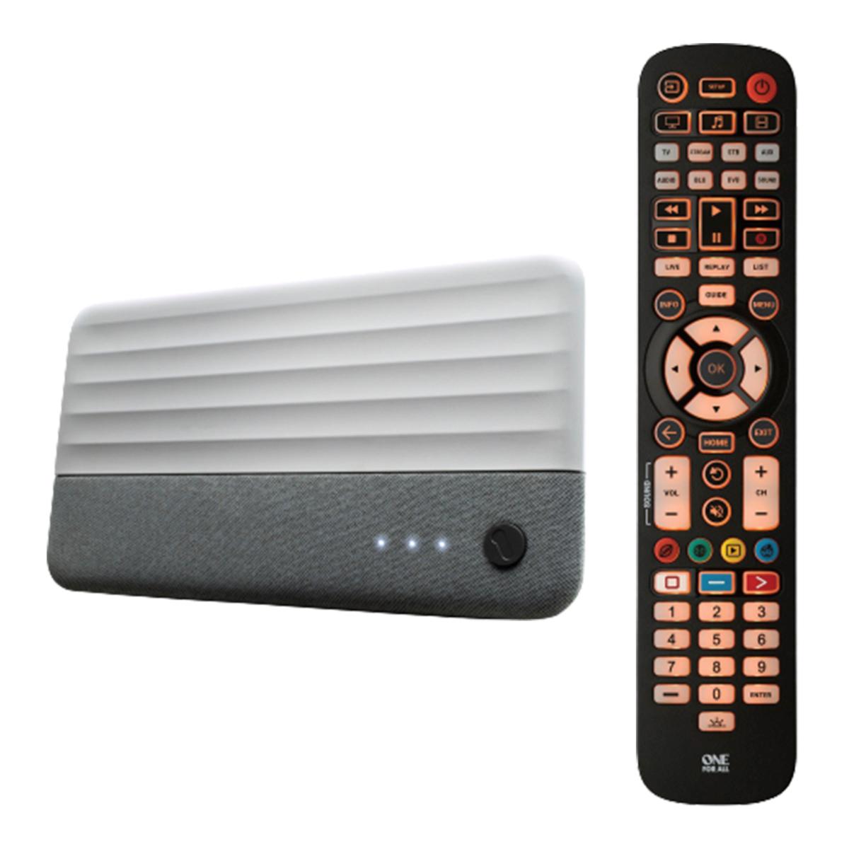 One For All 4K Antenna w/Essential 8 Universal Remote & Voucher Bundle ...