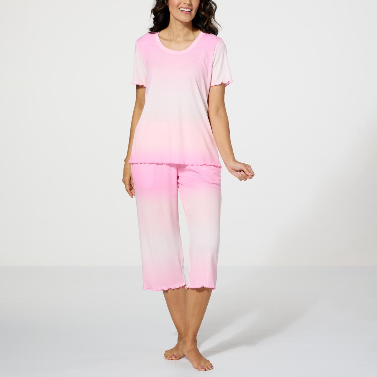 Comfort Code 2-piece So Soft Ribbed Ombre PJ Set - 22028311 | HSN