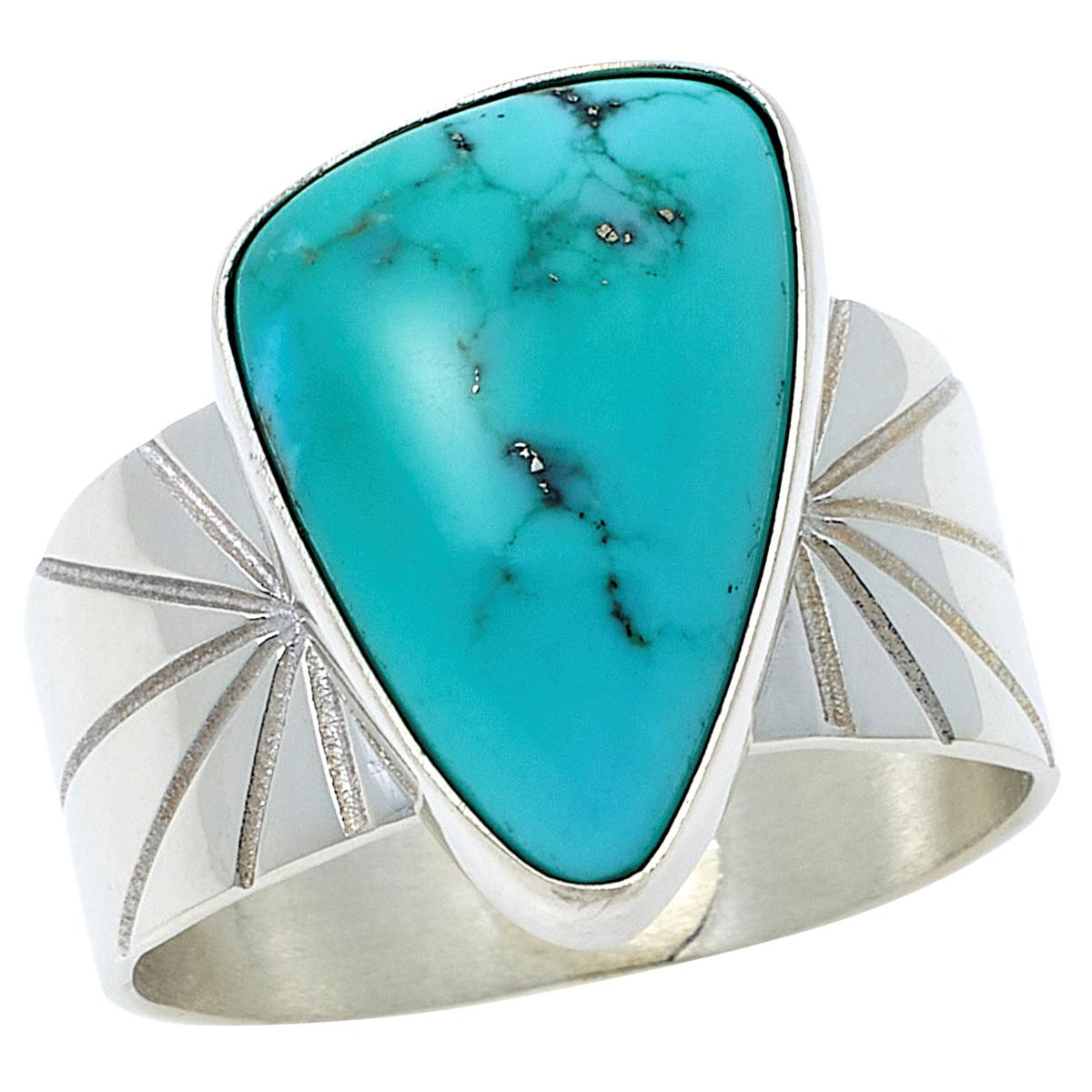"As Is" Jay King Sterling Silver Campitos Turquoise Ring | HSN