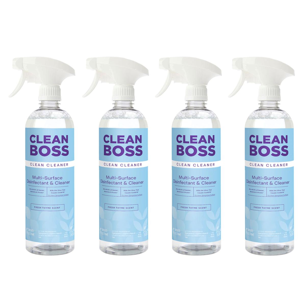 CleanBoss by Joy 4-pack Multi-Surface Disinfectant & Cleaner Mega Set | HSN