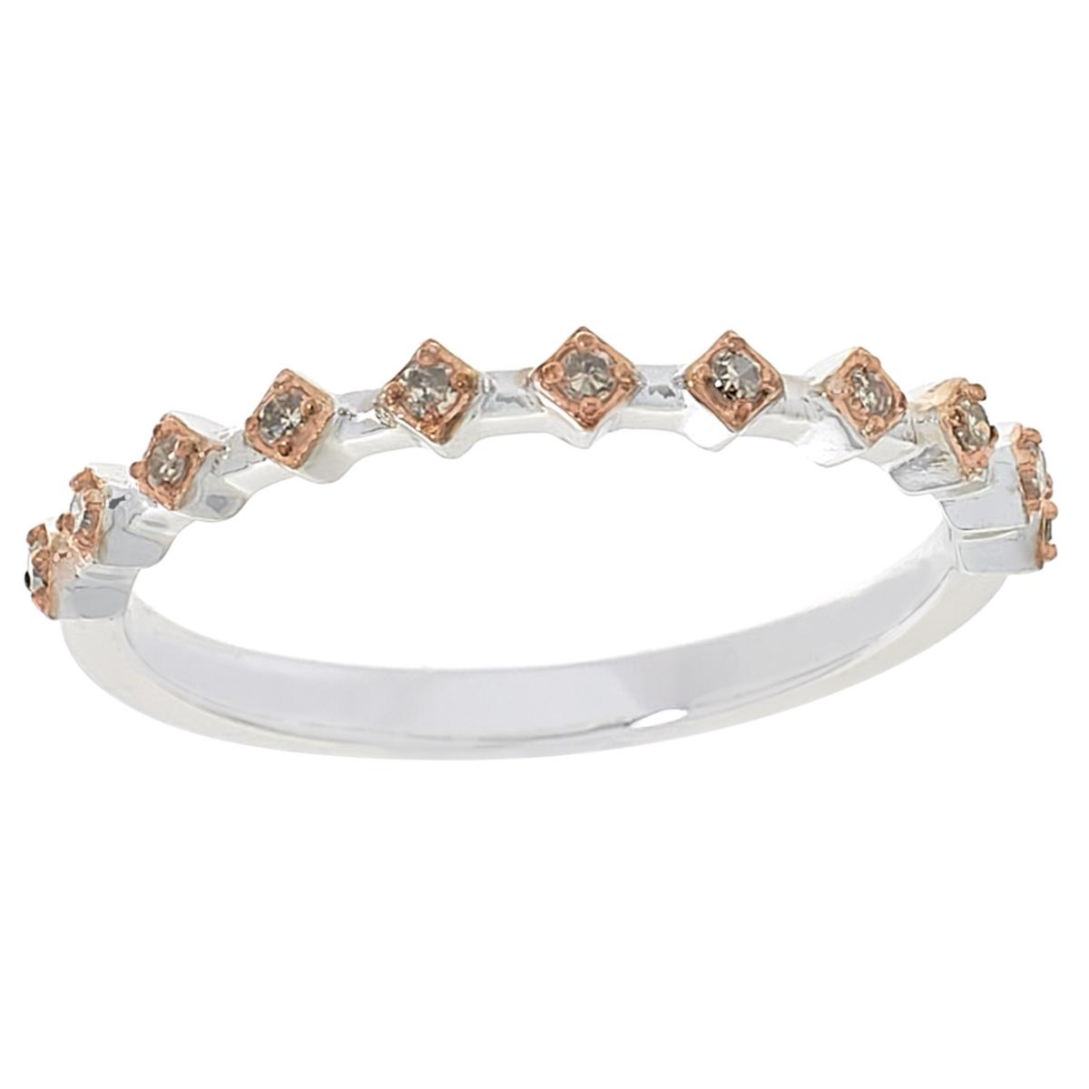 Colleen Lopez .11ctw Colored Diamond Stackable Band Ring - 22653308 | HSN