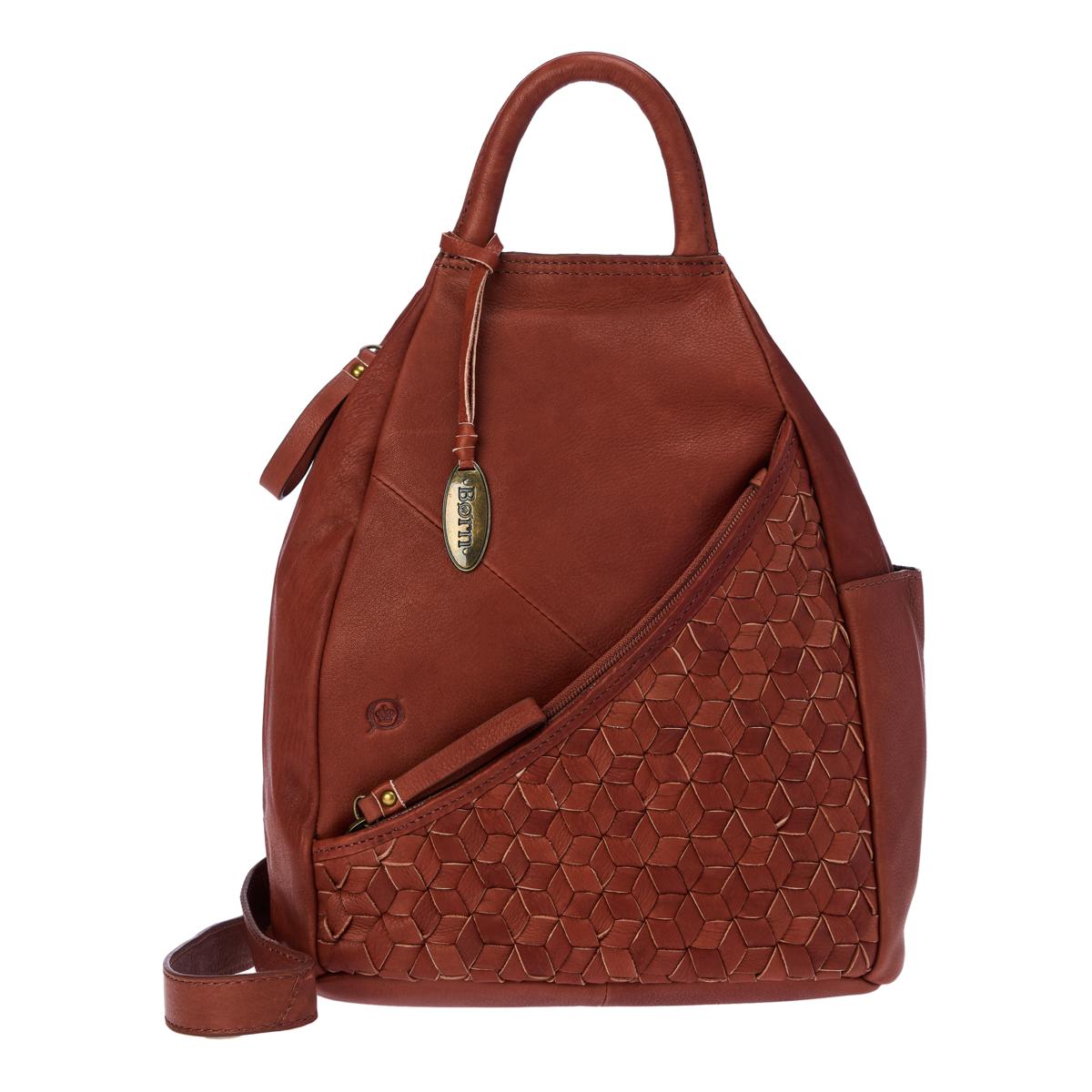 Born® Millport Woven Leather Sling Bag | HSN