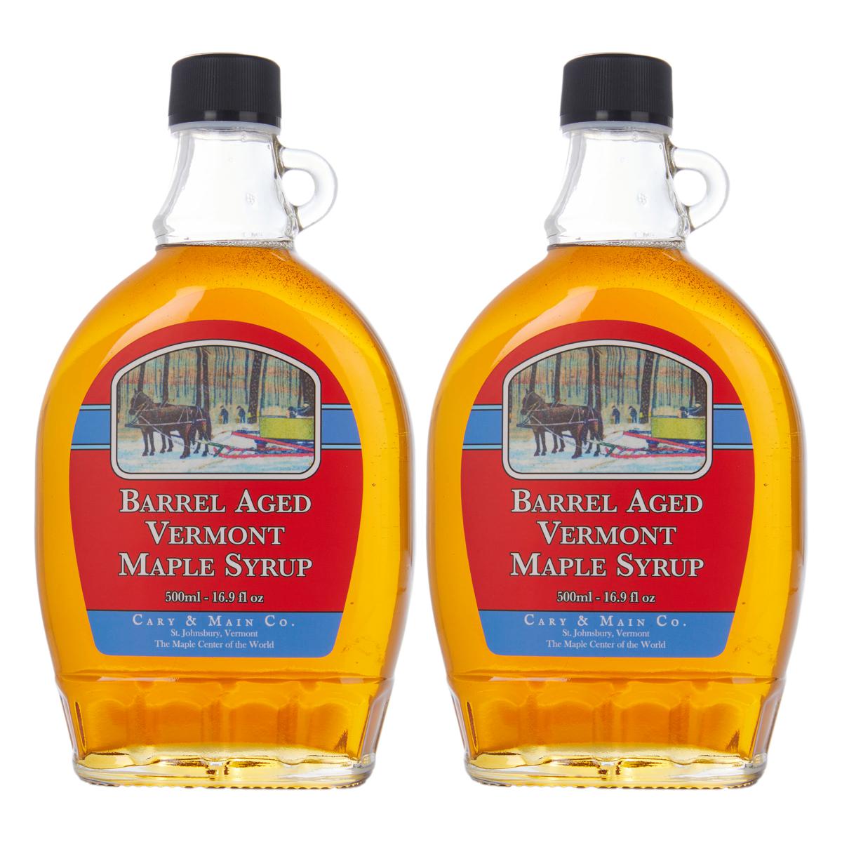Cary & Main 2-pack 16.9 fl. oz. Barrel-Aged Maple Syrup Auto-Ship® | HSN