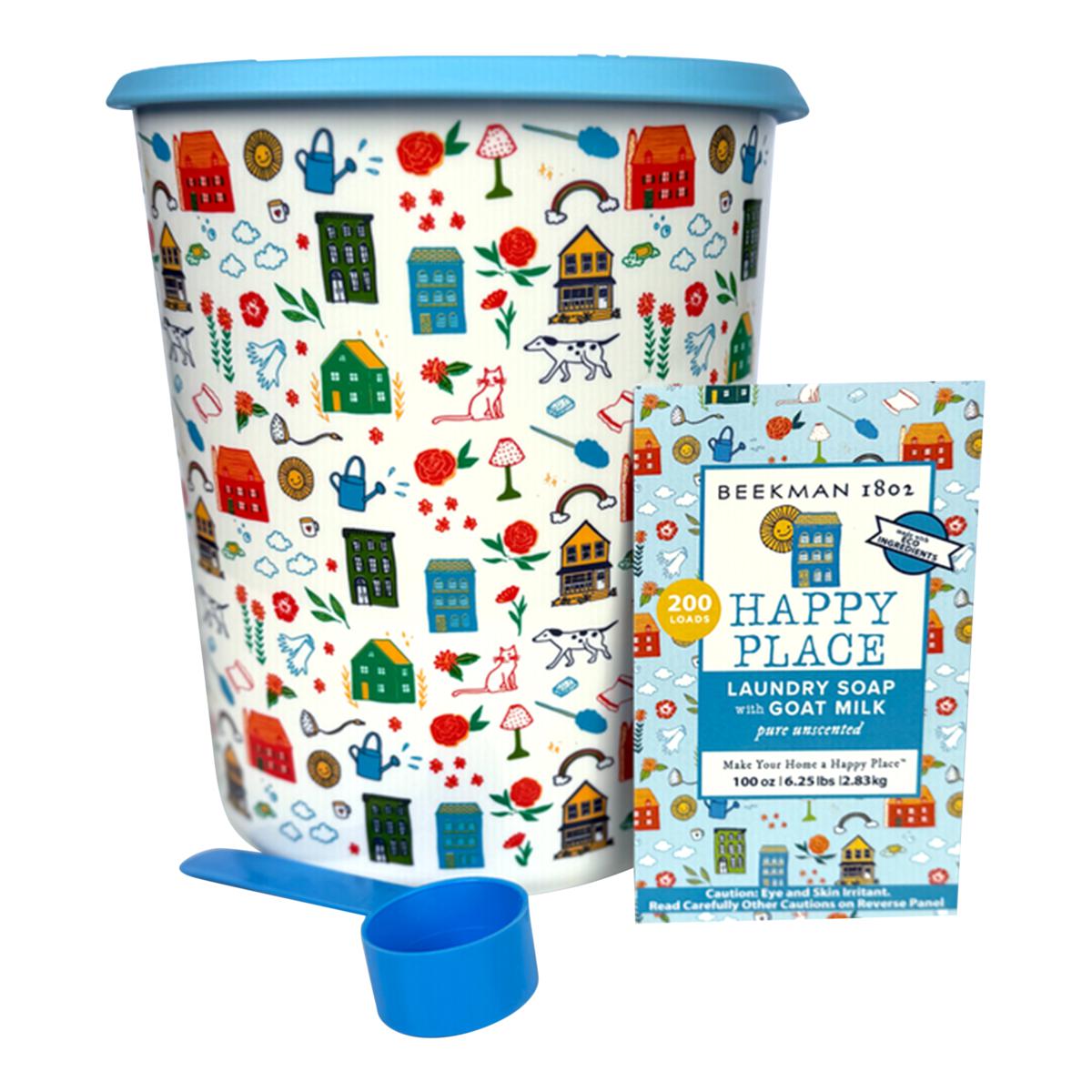 Happy Place 4-in-1 Goat Milk+ 200-Load Laundry Soap in Tupperware™ | HSN