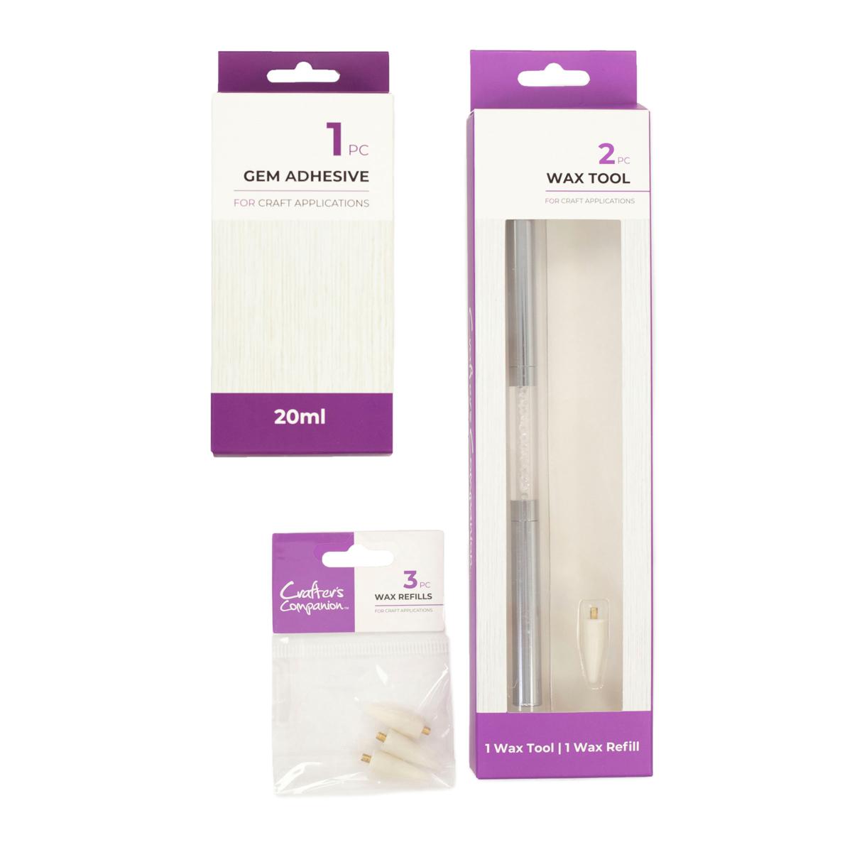 Crafter's Companion Touch of Sparkle Wax Gem Tool and Replacement Kit | HSN