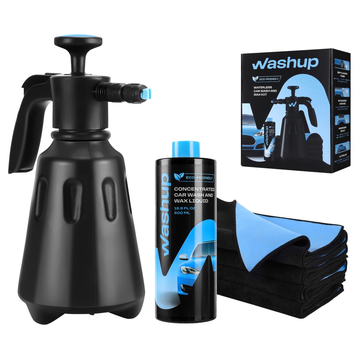 WashUp Wash & Wax Waterless Car Cleaning Kit | HSN
