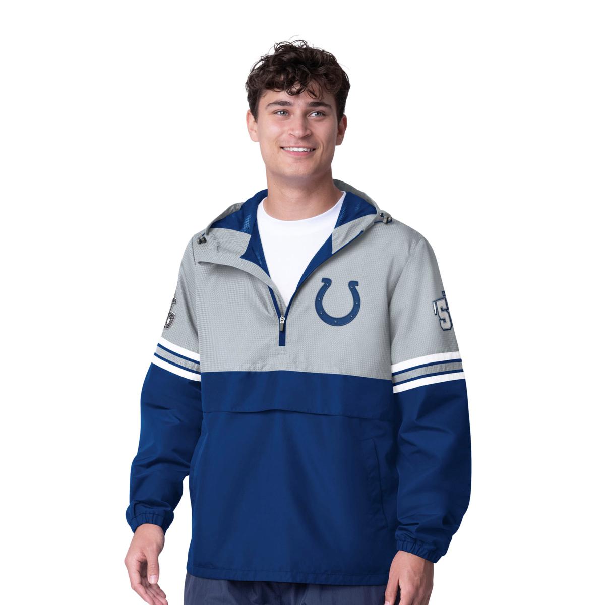 Officially Licensed NFL Men's Batter Up Hooded Pullover Jacket by Glll ...