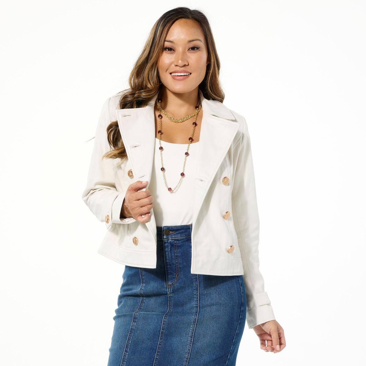 G by Giuliana Black Label Genuine Leather Jacket | HSN