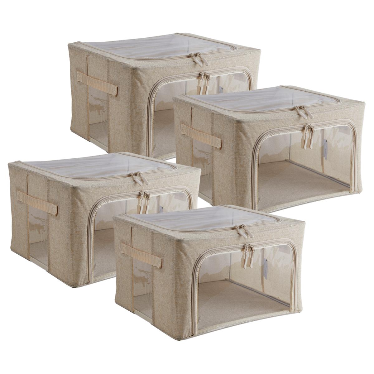 Improvements Collapsible Large Storage Bins -Set of 4 - 23229475 | HSN