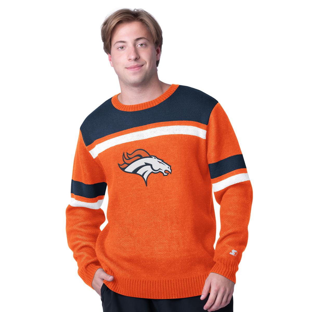 Officially Licensed NFL Starter by Carl Banks L/S Sweater - Broncos | HSN