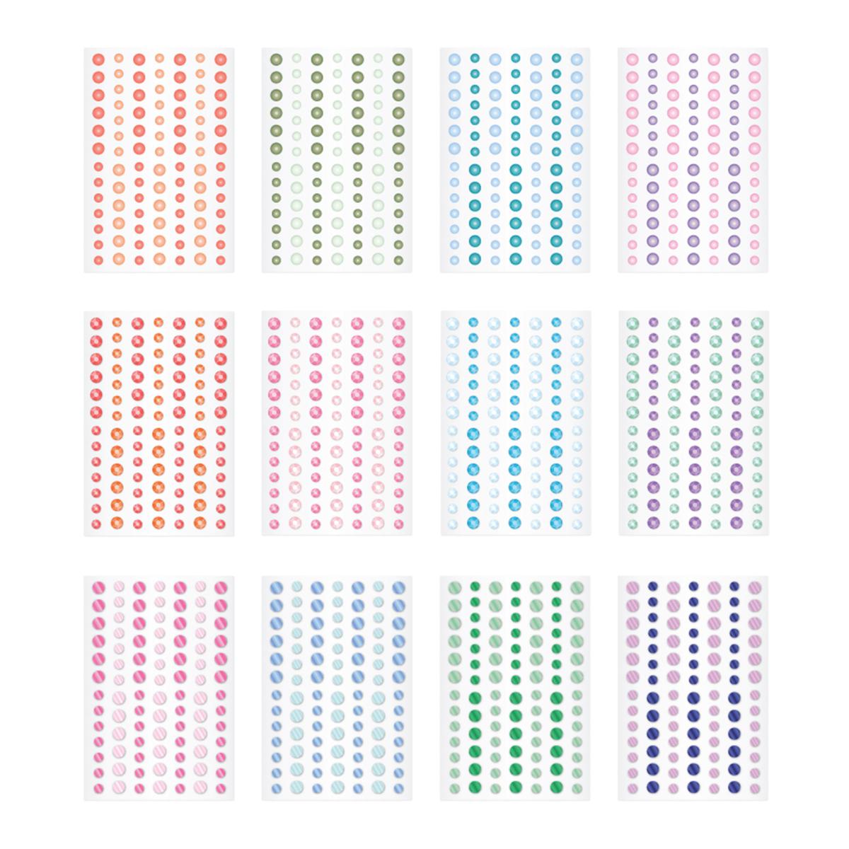 Diamond Press Rhinestone Enamel Dots - Set of 546 - 23262431 | HSN