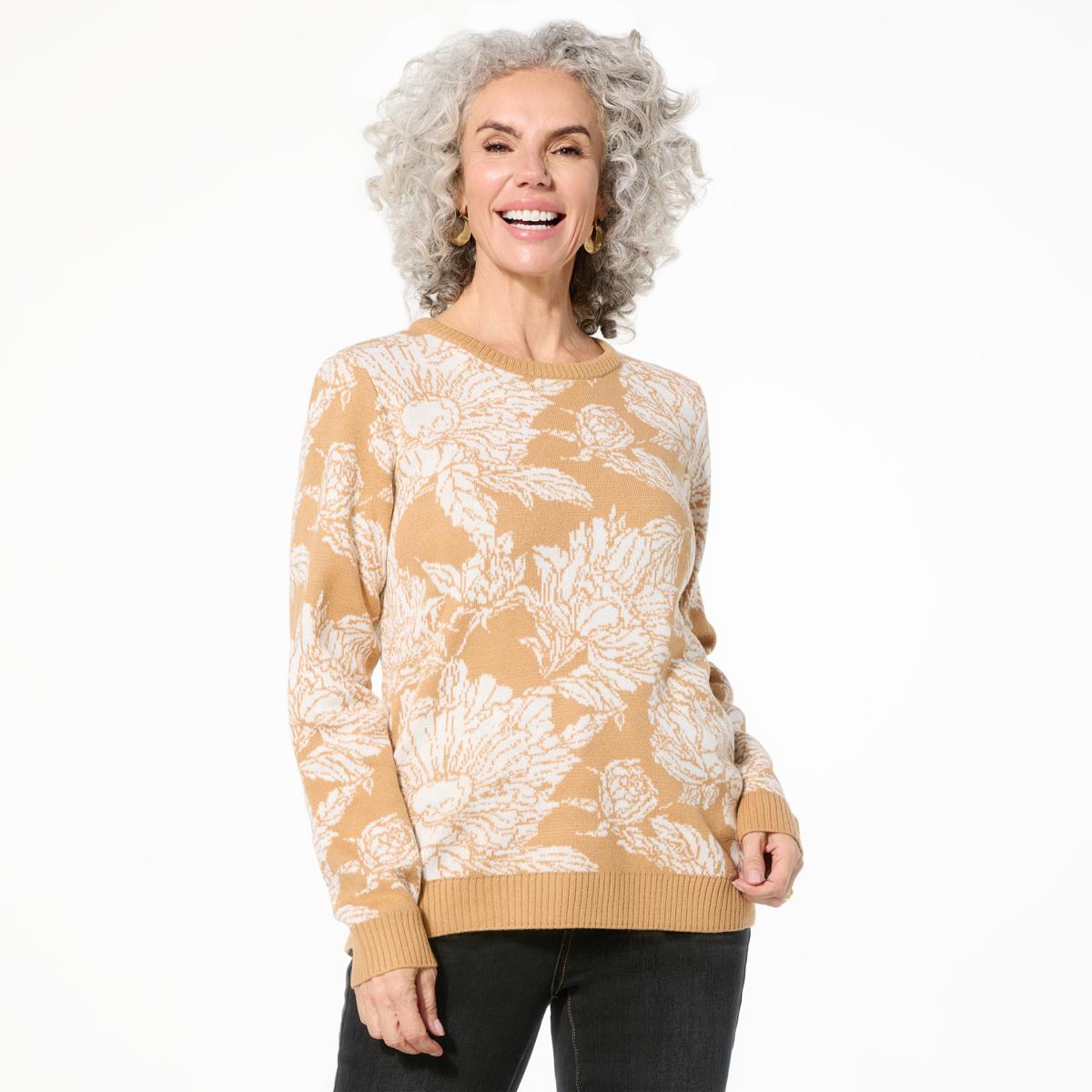 DG2 by Diane Gilman Lux Touch Engineered Jacquard Sweater | HSN