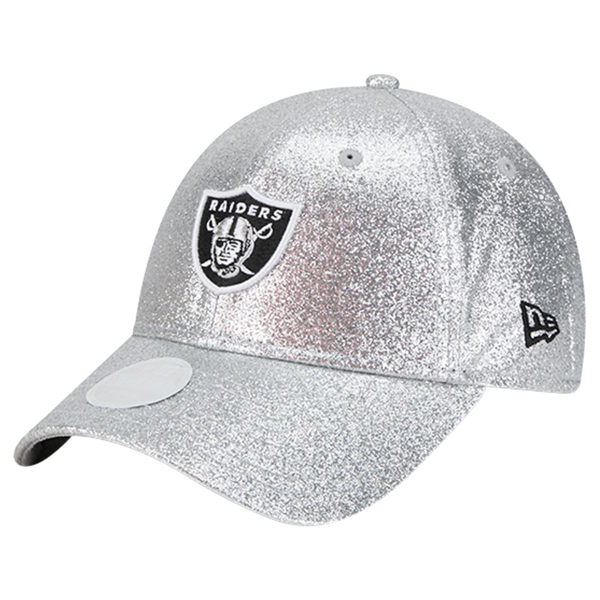 Officially Licensed NFL New Era Cap Ladies 9Forty Sparkly Cap - Raiders ...