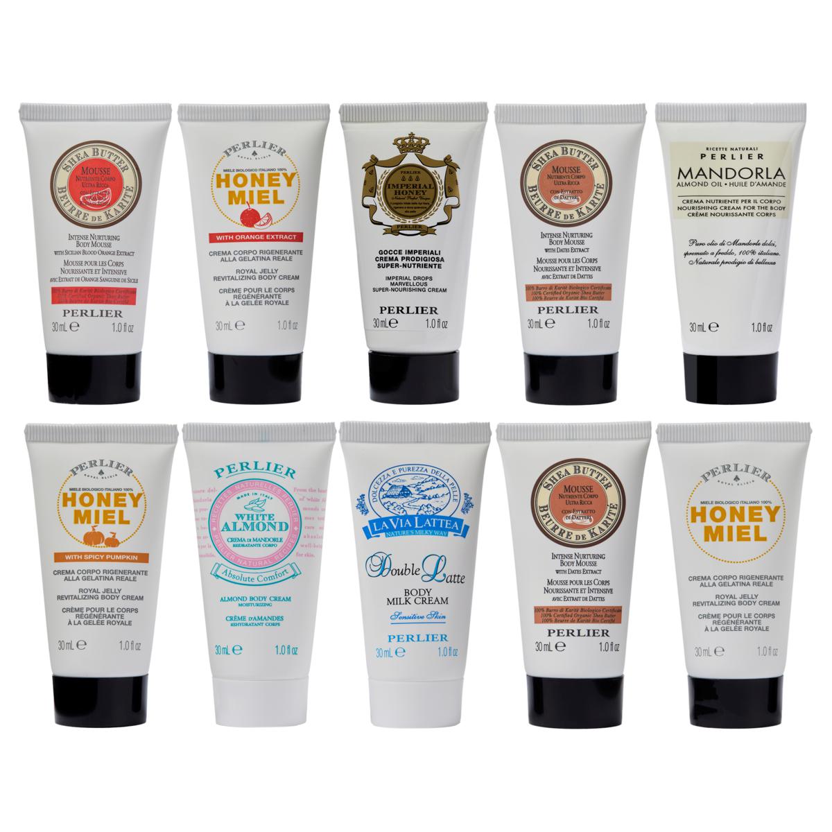 Perlier 10-Piece Mini Assorted Body Cream Set - 23319458 | HSN
