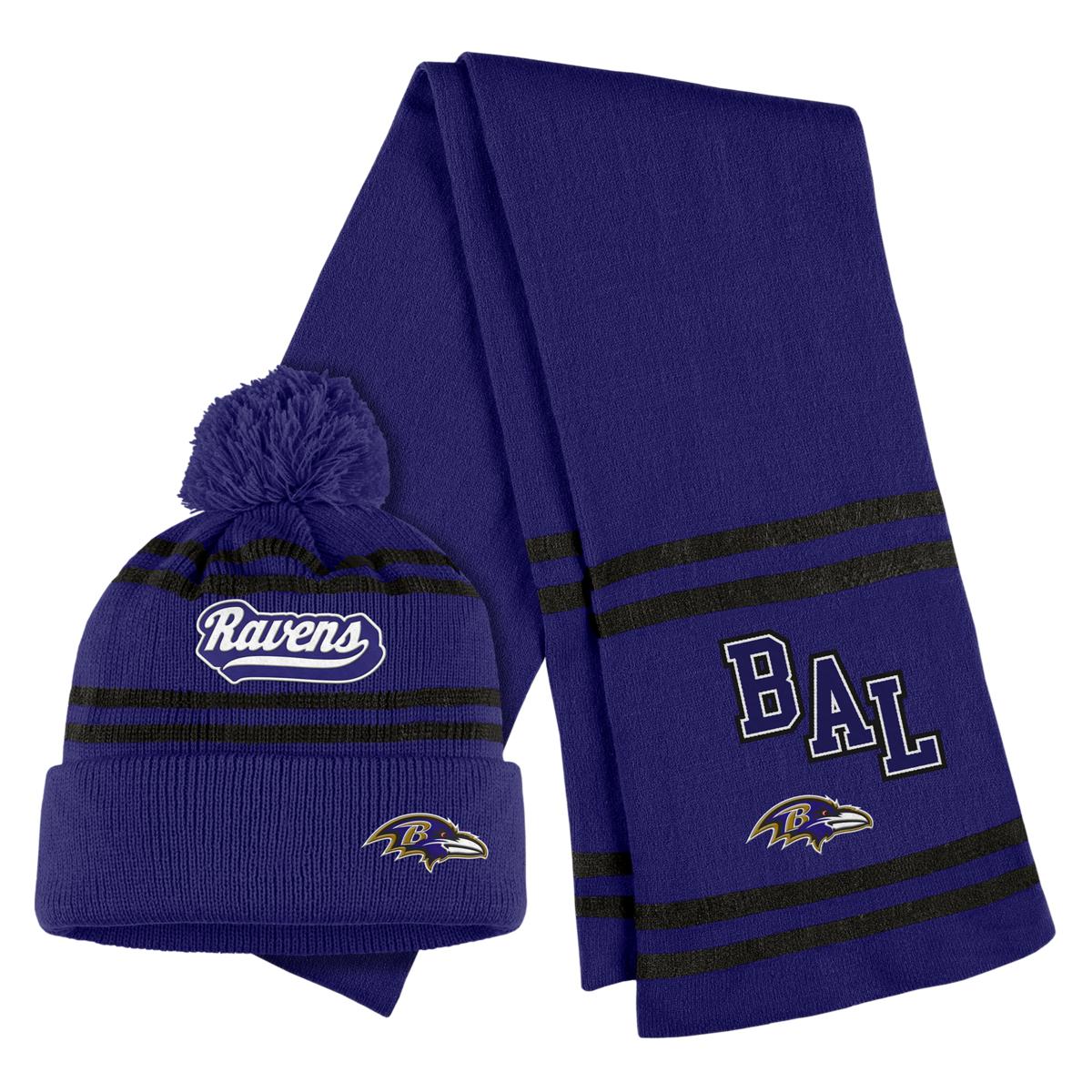 Officially Licensed NFL WEAR by Erin Andrews Knit Beanie & Scarf ...