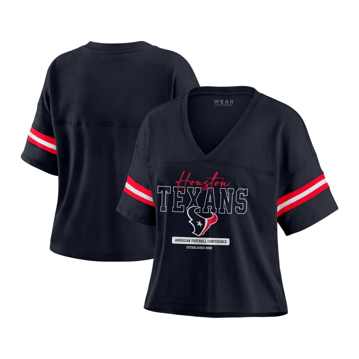 Officially Licensed NFL WEAR by Erin Andrews Color Block Boxy T-Shirt ...