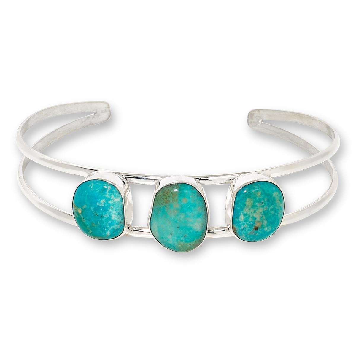 Jay King Sterling Silver Azure Peaks Turquoise Cuff Bracelet - 23345702 ...