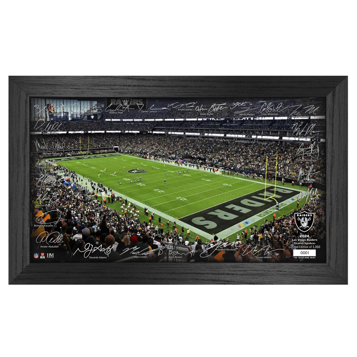 Officially Licensed NFL 20" x 12" Signature Frame - Raiders - 23369553 ...