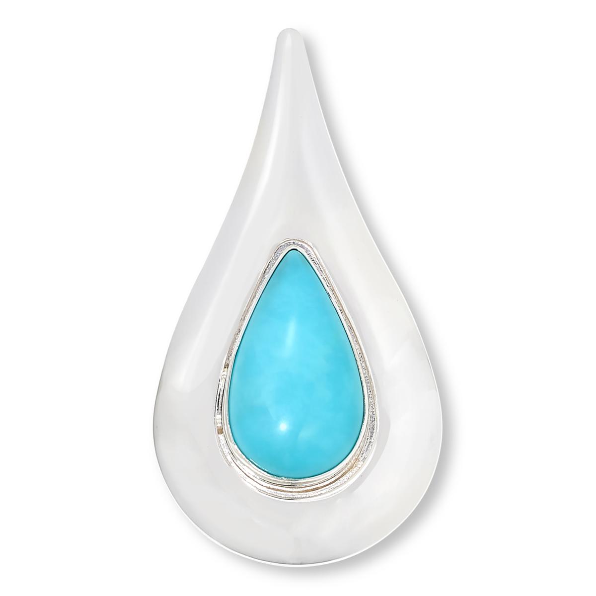 Jay King Gallery Collection Campitos Turquoise Pear-Shape Pendant | HSN