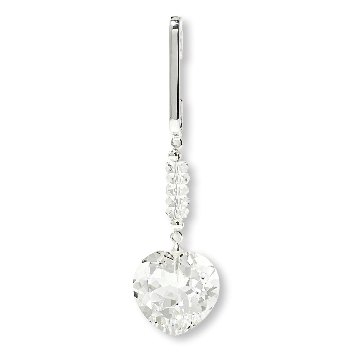 Herkimer Mines Faceted 24ctw Quartz Heart-Shaped Christmas Ornament | HSN