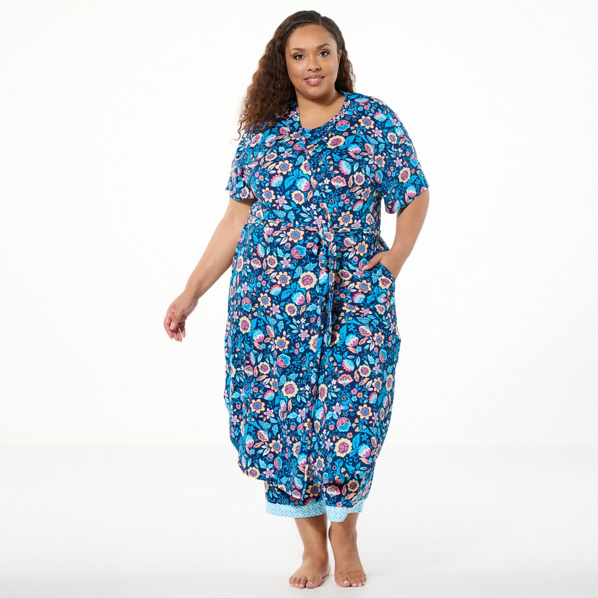 Comfort Code Peached Jersey Knit Belted Wrap Robe | HSN