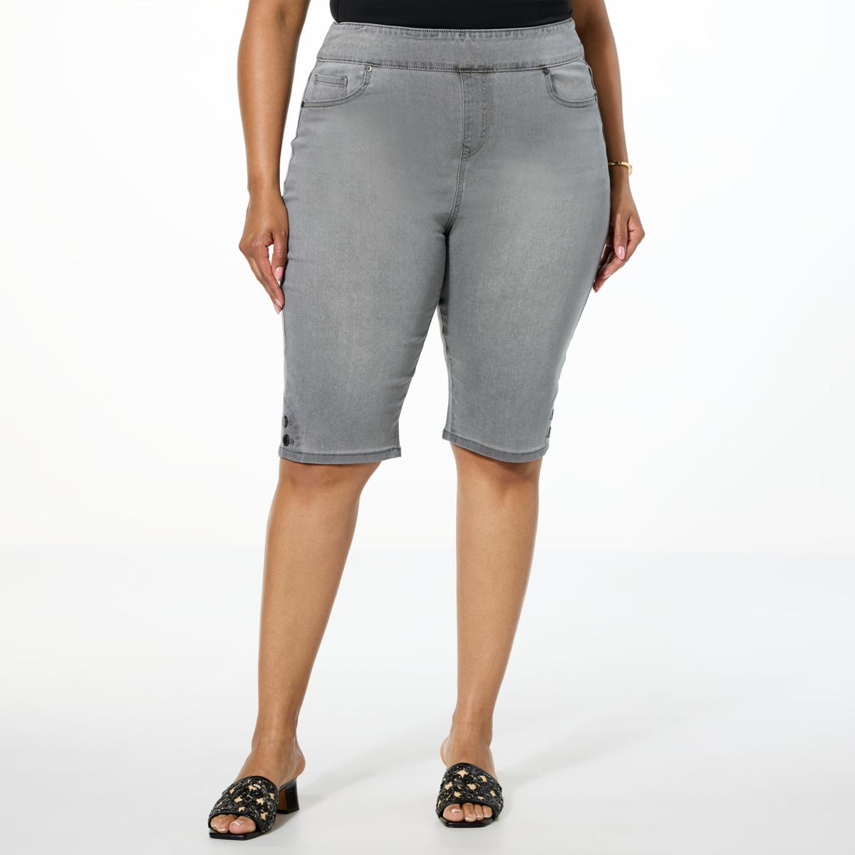 DG2 by Diane Gilman New Classic Stretch Denim Pull-On Bermuda Short | HSN
