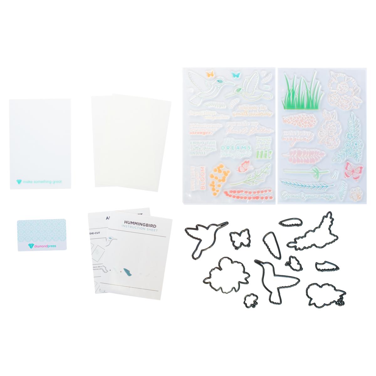 Diamond Press Hummingbird Stamp and Die Kit | HSN