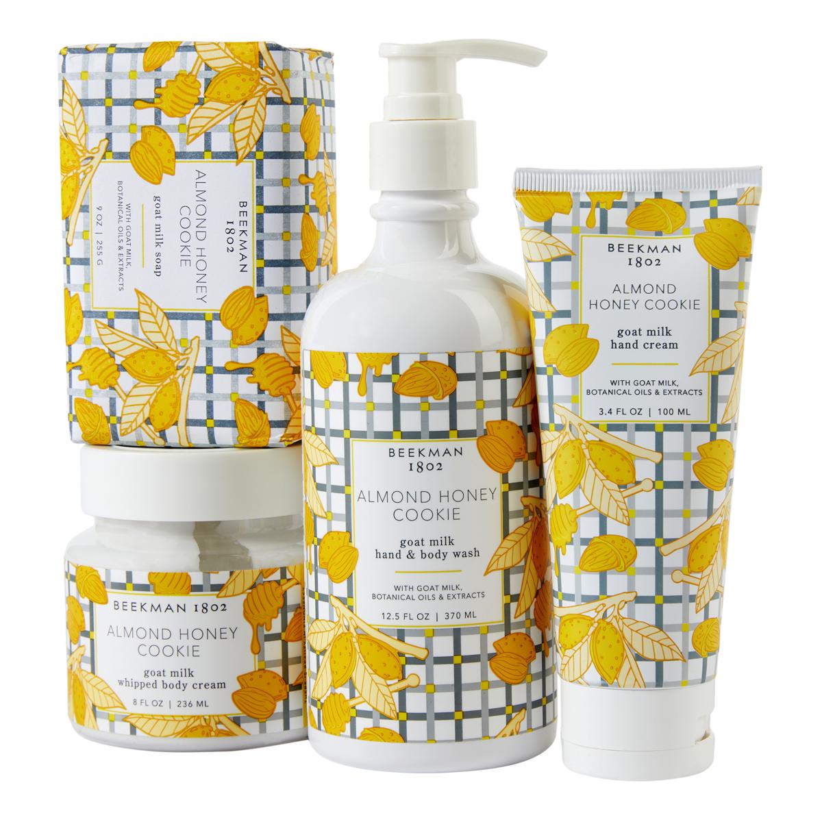 Beekman 1802 Goat Milk 4pc Almond Cookie Bath and Body Collection ...