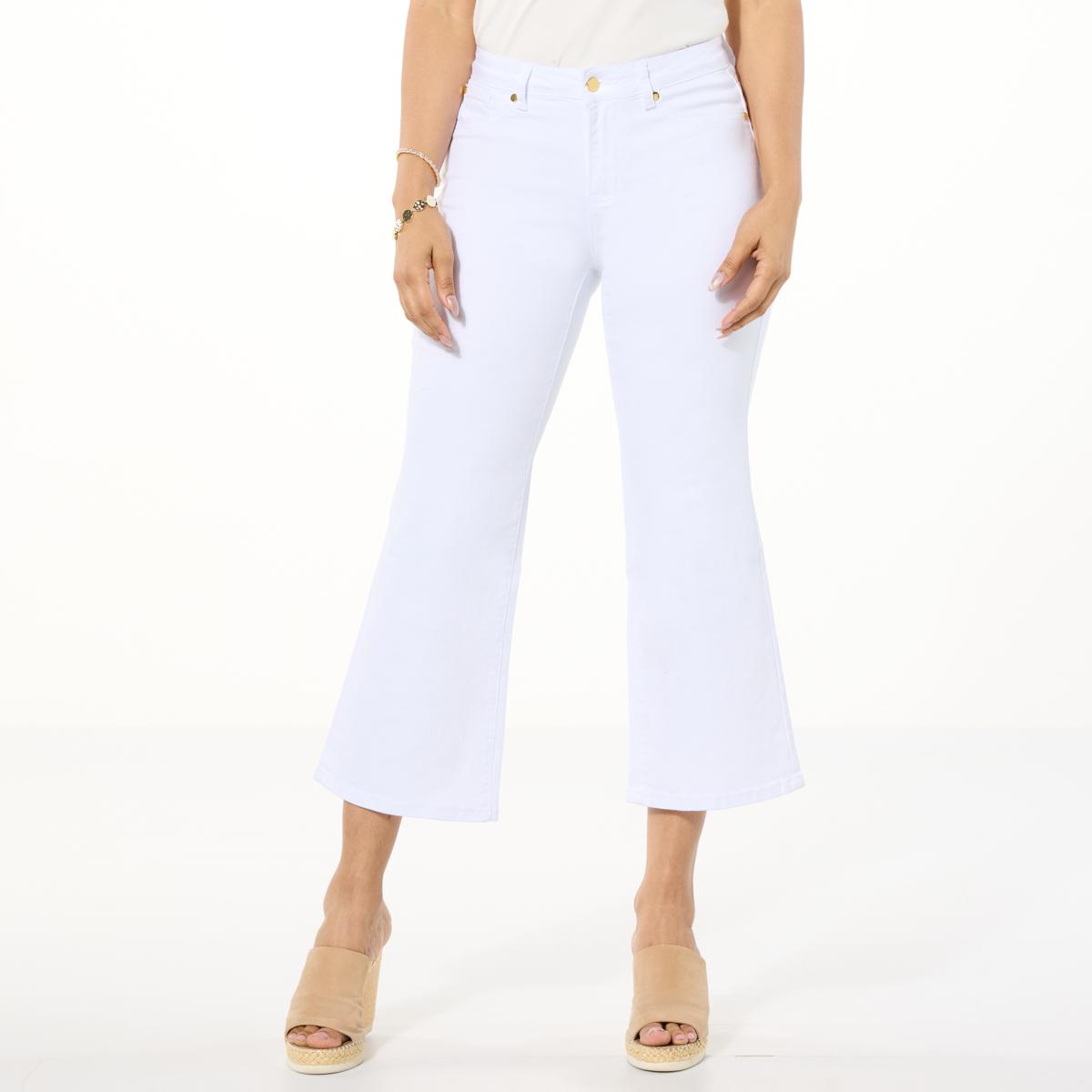 IMAN Global Chic Perfect Fit 360 Denim Wide-Leg Crop Jean | HSN