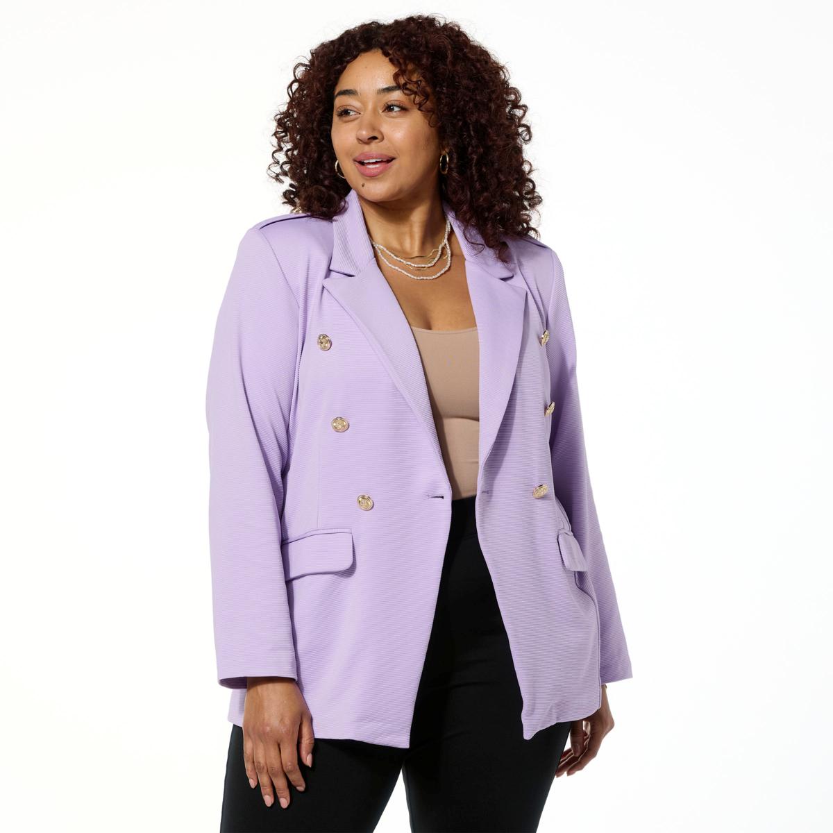 Antthony Ottoman Handkerchief Hem Blazer | HSN