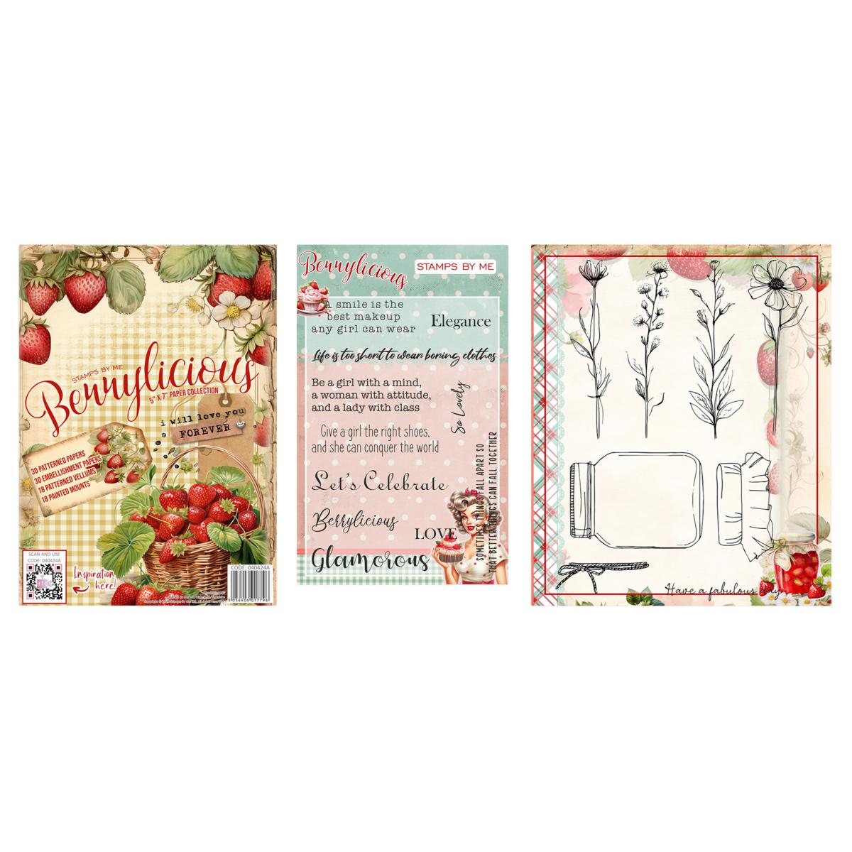 Stamps by Me Berrylicious Fruit and Foliage Card-Making Kit | HSN